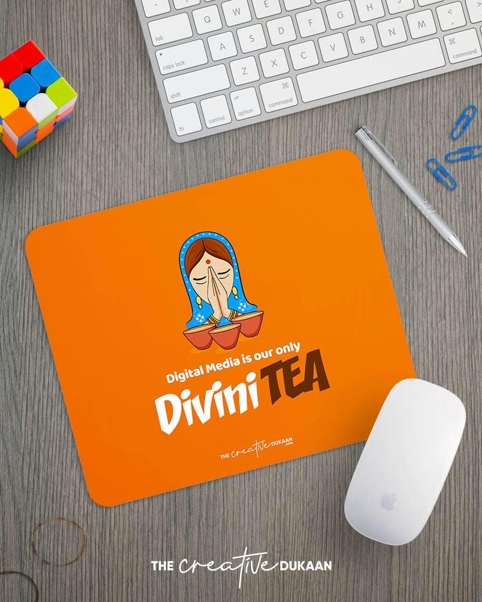 DiviniTEA - Quirky Mousepad – Creative Dukaan