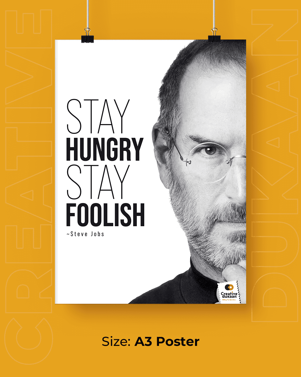Inspire Every Day with a Steve Jobs Quote: Motivational Wall Poster ...