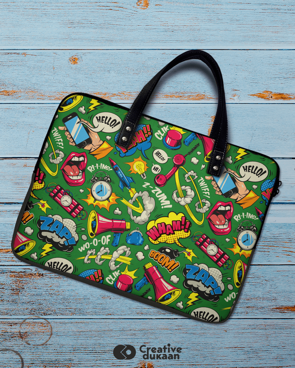 90s Pop Art - Cool and Funny Laptop Sleeves – Creative Dukaan