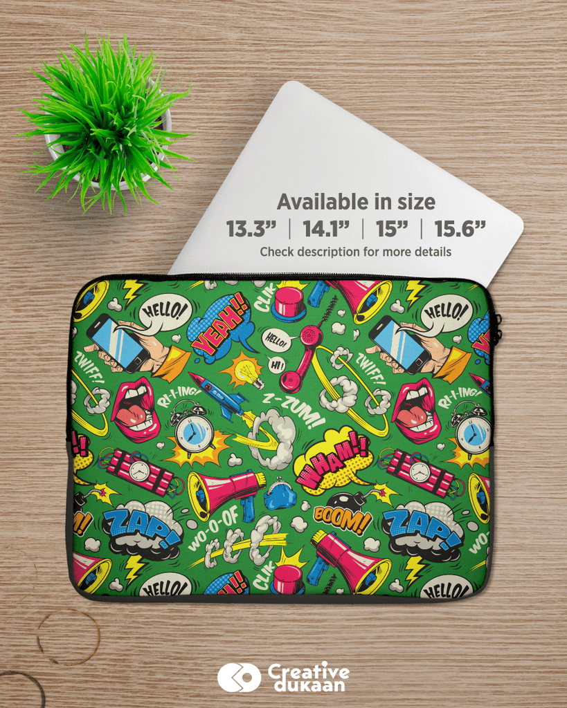 90s Pop Art - Cool and Funny Laptop Sleeves – Creative Dukaan