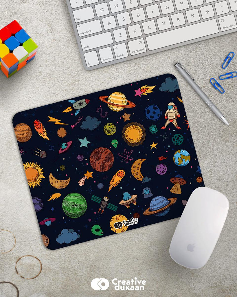Cool Universe Theme Mousepad for Art Lover - Creative Dukaan