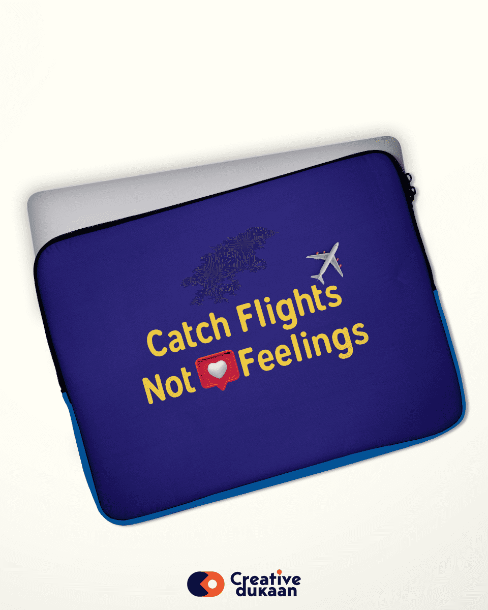 Shop Cool and Quirky Laptop Sleeves with Tagline " Catch Flights ...