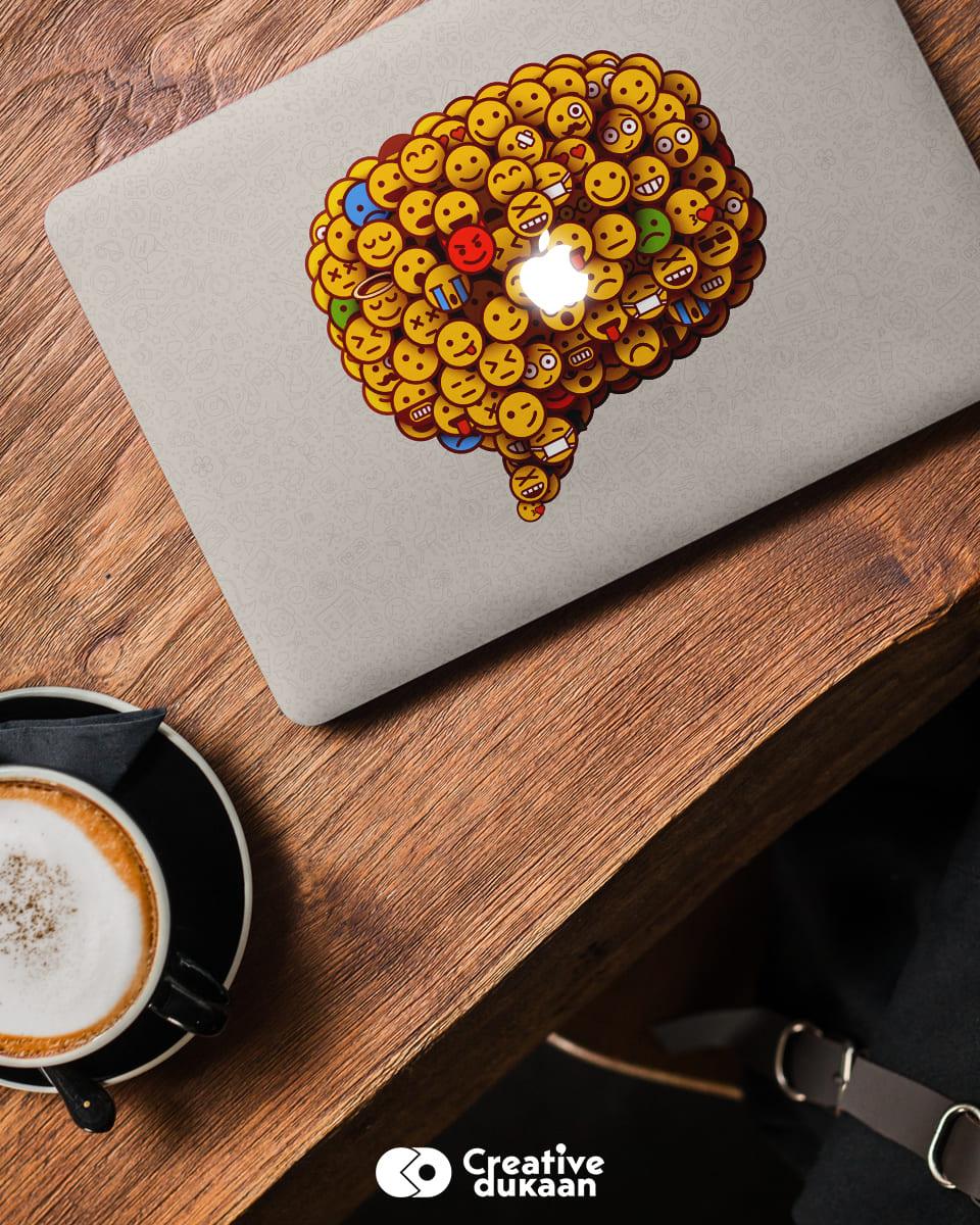 MacBook Air & MacBook Pro Skin With Funny Emoji for Apple Device ...
