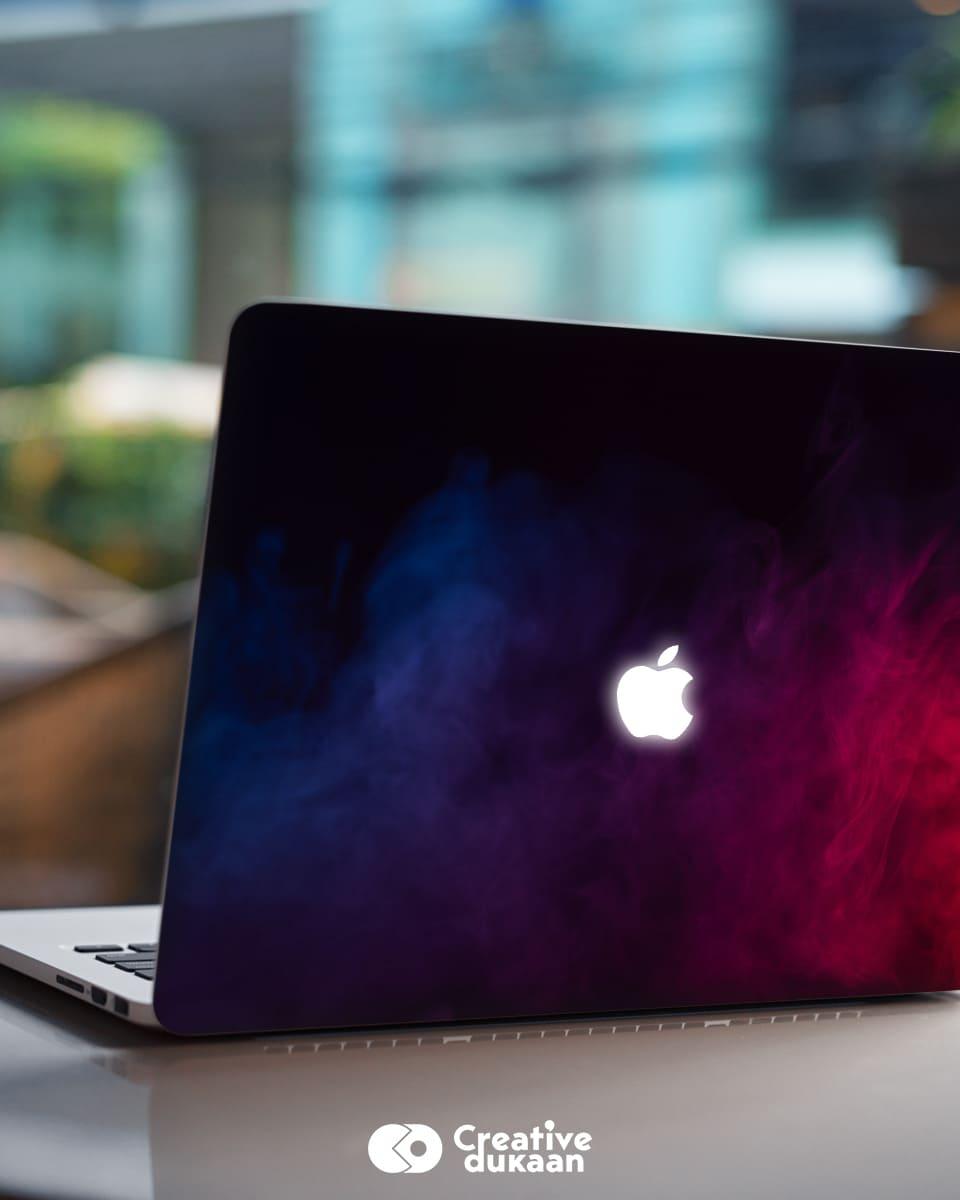 "Blue and Red Textured MacBook Skin to Protect Your Apple Device ...