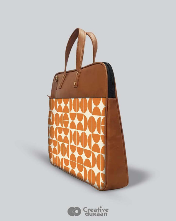 Geometry Design Luxurious Laptop Bag Made Using Vegan Leather ...