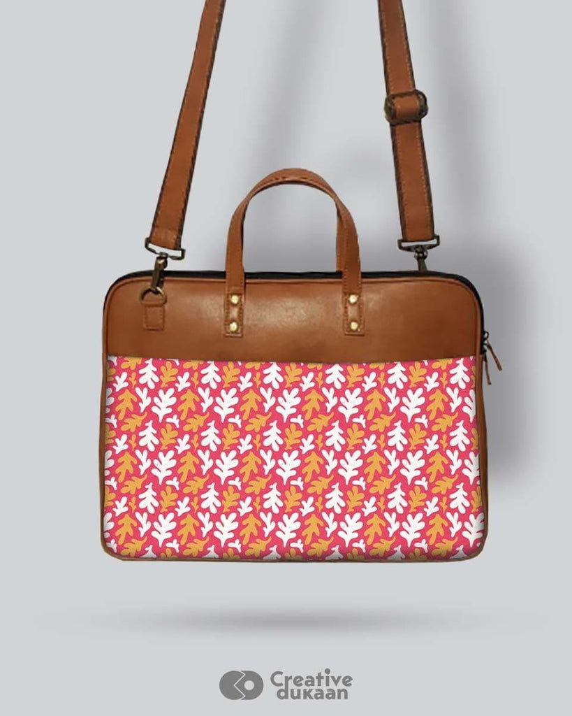 Christmas Style Red Colour Leather Laptop Bag | Unisex Design ...