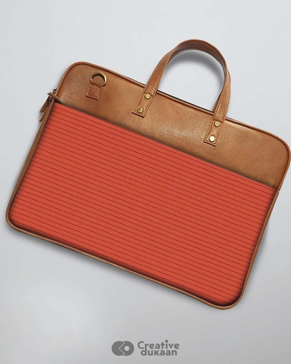 Geometry Design Luxurious Laptop Bag Made Using Vegan Leather ...