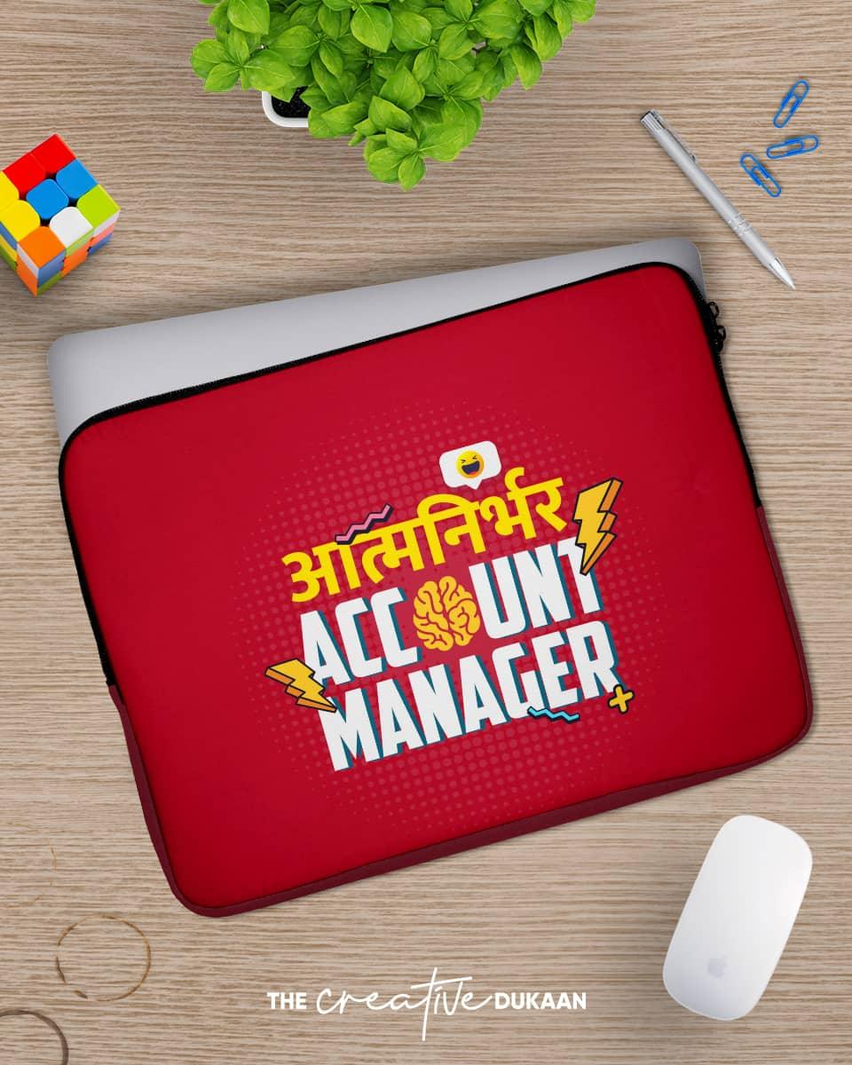 Funny Laptop Cover Bag - Social Media Account Manager – Creative Dukaan