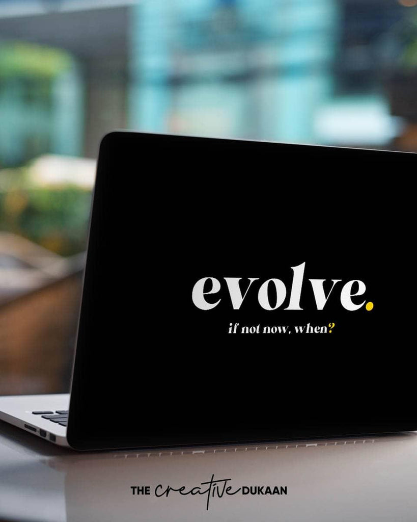 evolve - Motivational Laptop Skin Design From Creative Dukaan