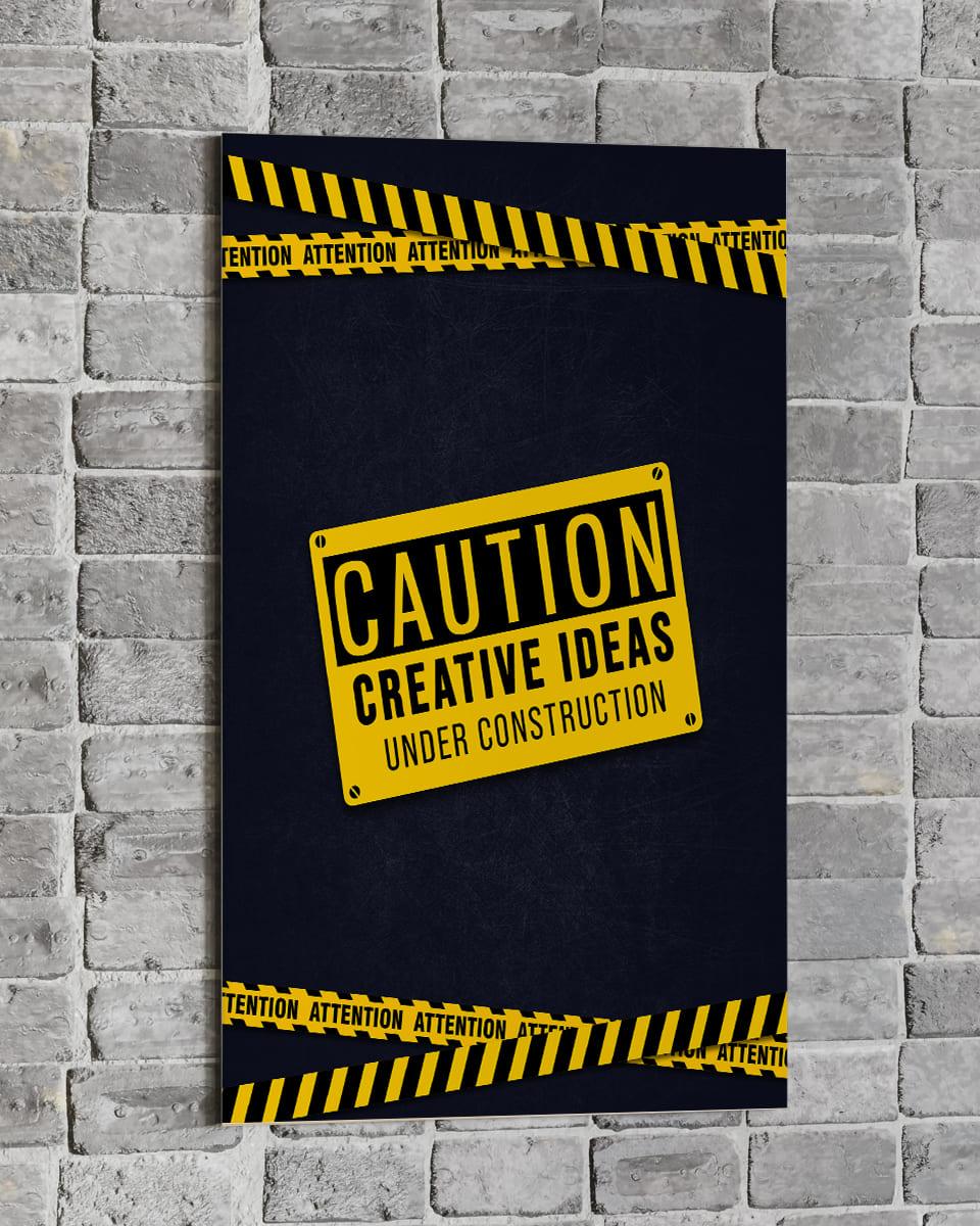 Creative Art Poster With Motivational & Inspiration Text On It ...